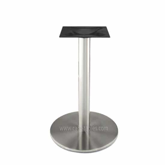 17 Inch Round Stainless Steel - Contemporary Table Base | Cafe Tables Inc
