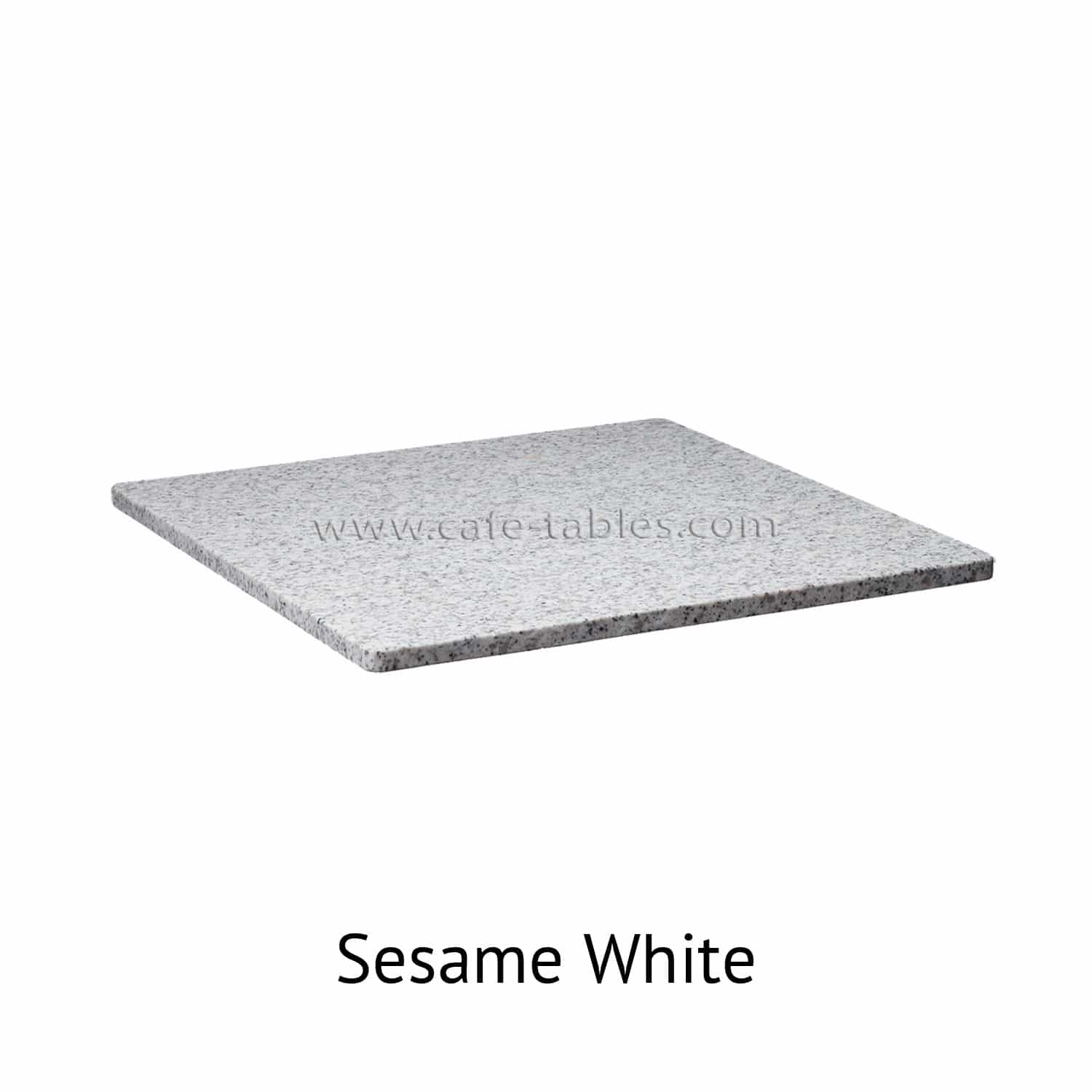 Table Tops: Quartz & Granite: Sesame White - Cafe Tables