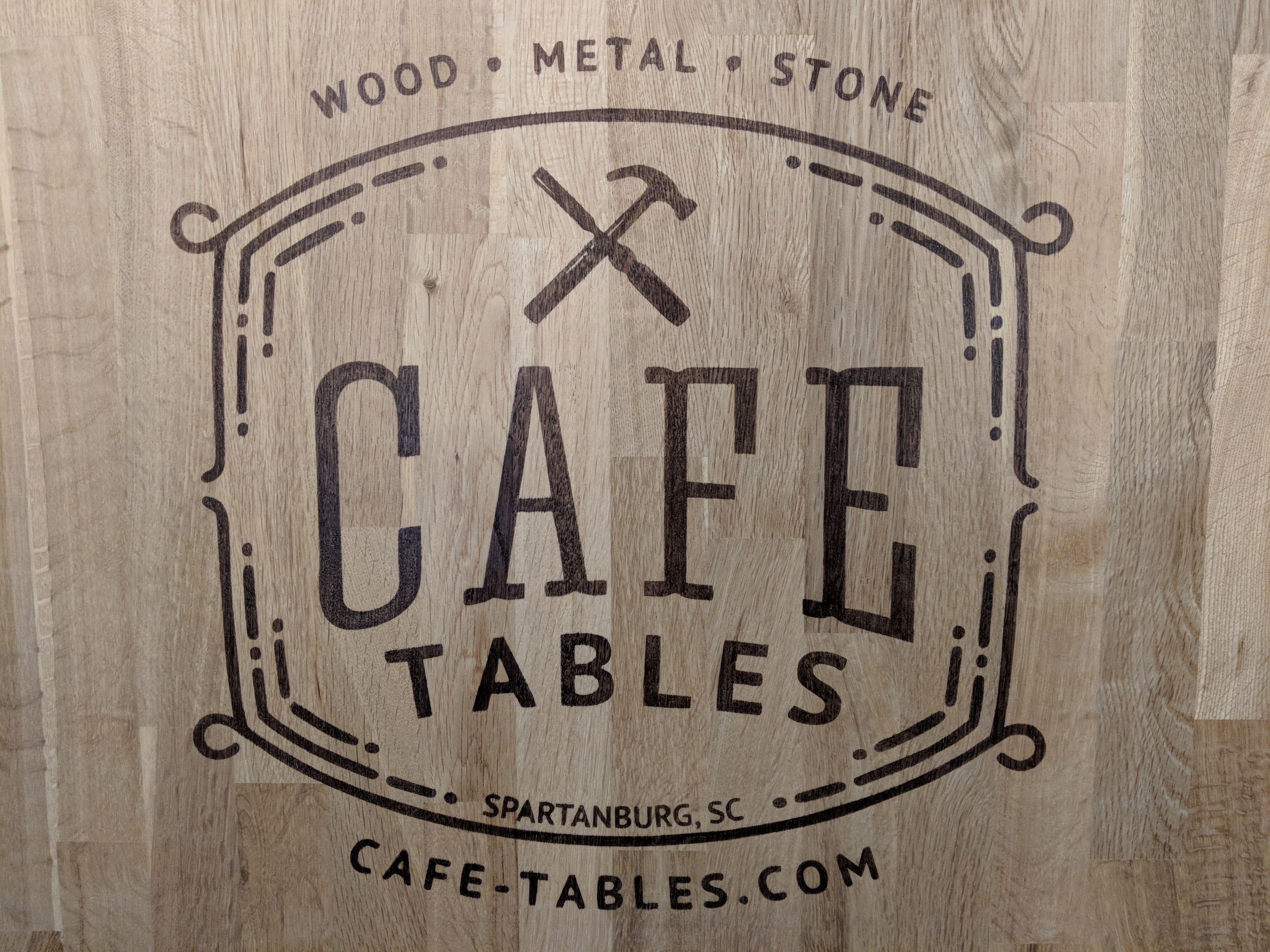 Portfolio: Custom Logos | Cafe Tables
