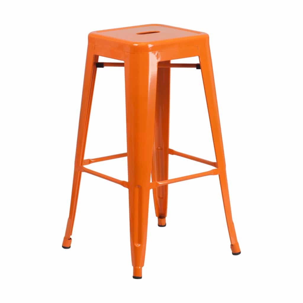 Metal Bar Stools - Backless Barstools | Cafe Tables Inc