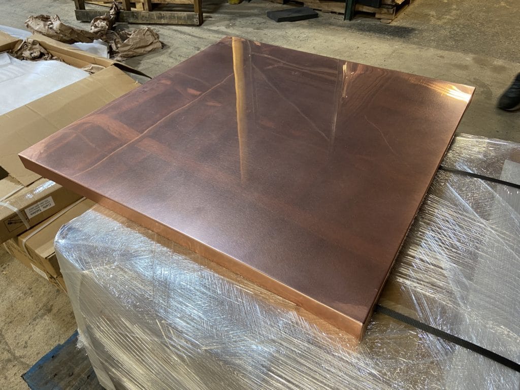 Copper Table Tops - Table Tops | Cafe Tables Inc