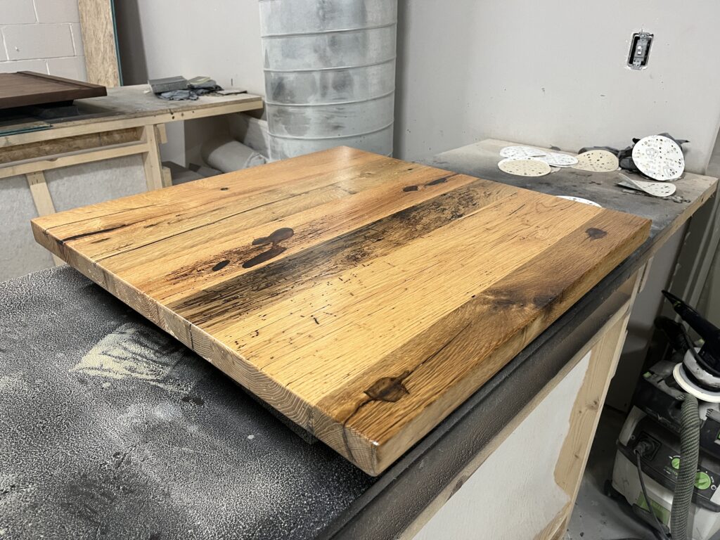 Custom Reclaimed Wood Table Tops for Rustic Decor | Cafe Tables
